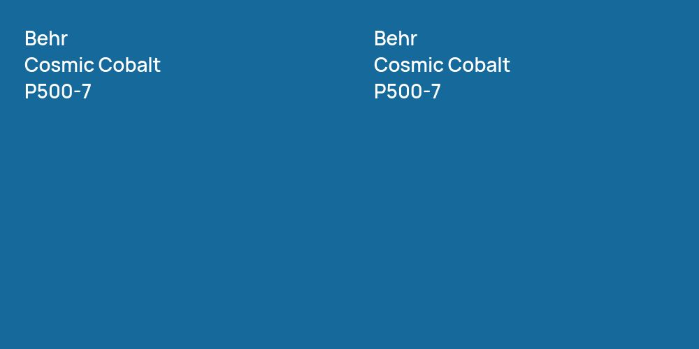 Behr Cosmic Cobalt vs. Behr Cosmic Cobalt comparison