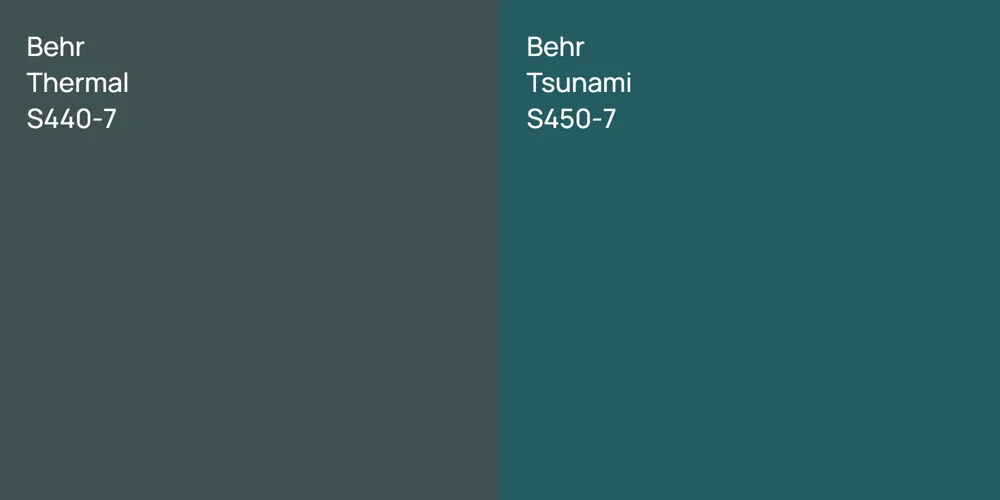 Behr Thermal vs. Behr Tsunami comparison