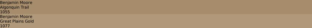 Benjamin Moore Algonquin Trail vs. Benjamin Moore Great Plains Gold ...