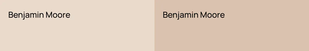 Benjamin Moore Bashful vs. Benjamin Moore Boudoir comparison