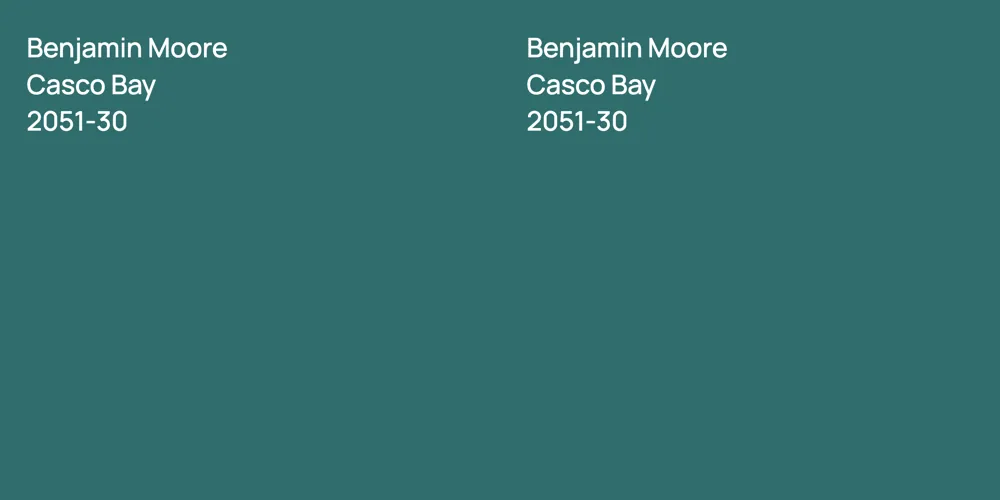 Benjamin Moore Casco Bay vs. Benjamin Moore Casco Bay comparison