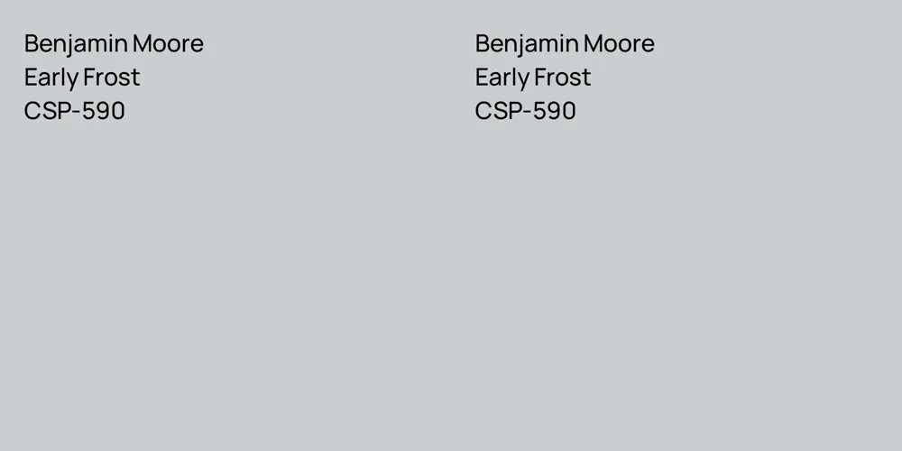 Benjamin Moore Early Frost vs. Benjamin Moore Early Frost comparison