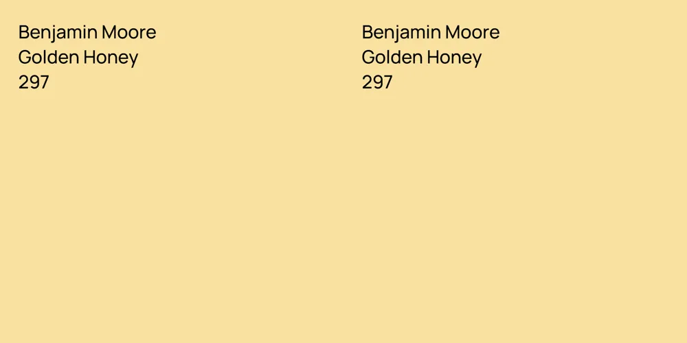Benjamin Moore Golden Honey vs. Benjamin Moore Golden Honey comparison