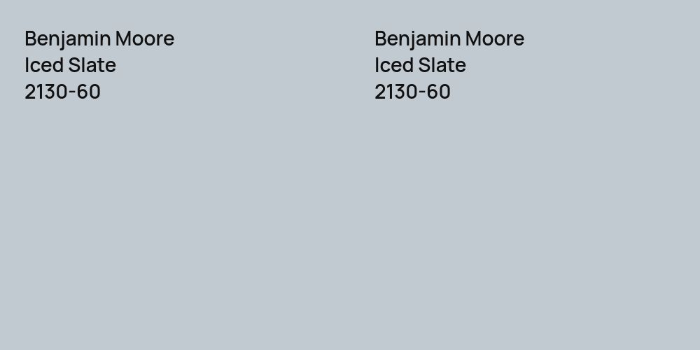 Benjamin Moore Iced Slate vs. Benjamin Moore Iced Slate comparison