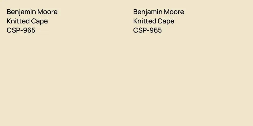 Benjamin Moore Knitted Cape vs. Benjamin Moore Knitted Cape comparison