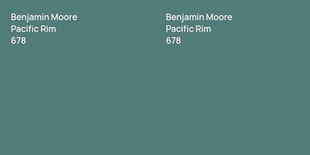 Benjamin Moore Pacific Rim vs. Benjamin Moore Pacific Rim comparison
