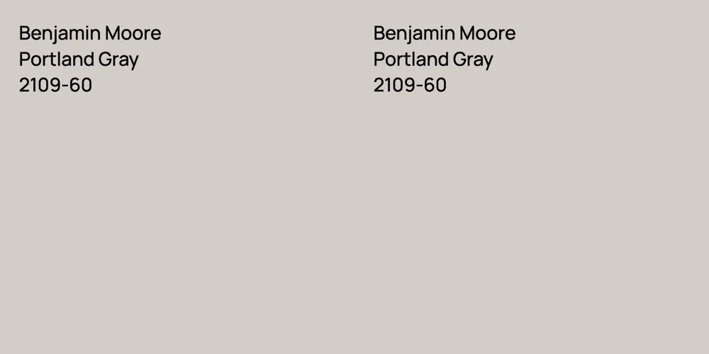 Benjamin Moore Portland Gray vs. Benjamin Moore Portland Gray comparison