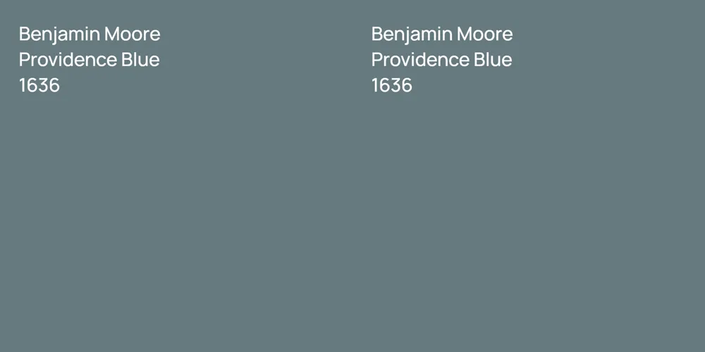 Benjamin Moore Providence Blue vs. Benjamin Moore Providence Blue ...