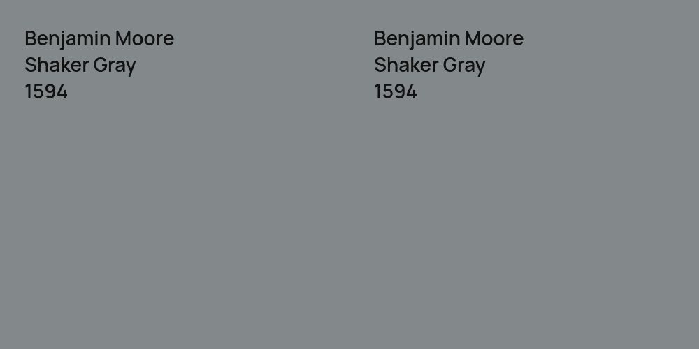 Benjamin Moore Shaker Gray vs. Benjamin Moore Shaker Gray comparison