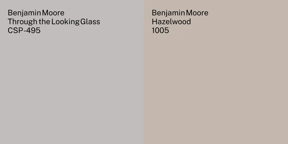 Benjamin Moore Through the Looking Glass vs. Benjamin Moore Hazelwood ...