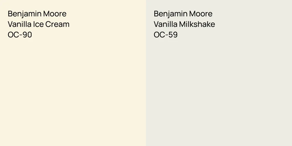 Benjamin Moore Vanilla Ice Cream vs. Benjamin Moore Vanilla Milkshake ...