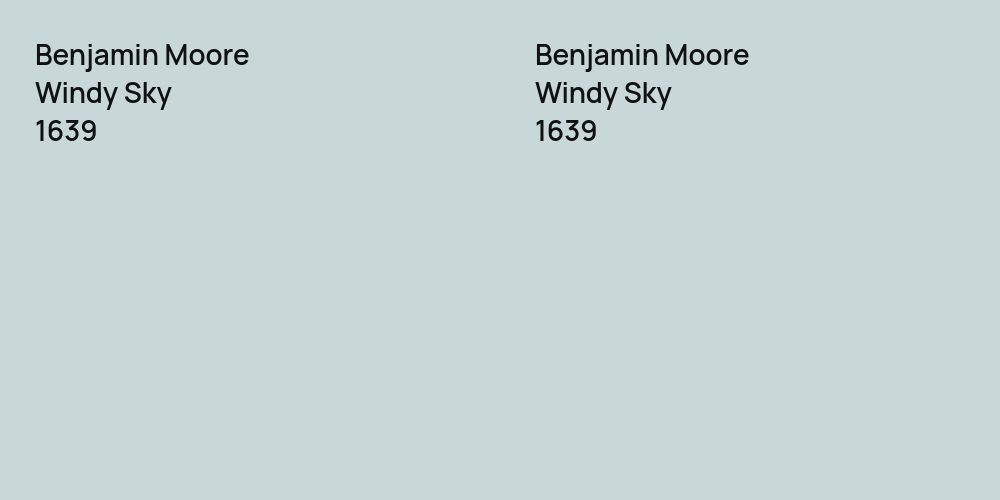 Benjamin Moore Windy Sky vs. Benjamin Moore Windy Sky comparison