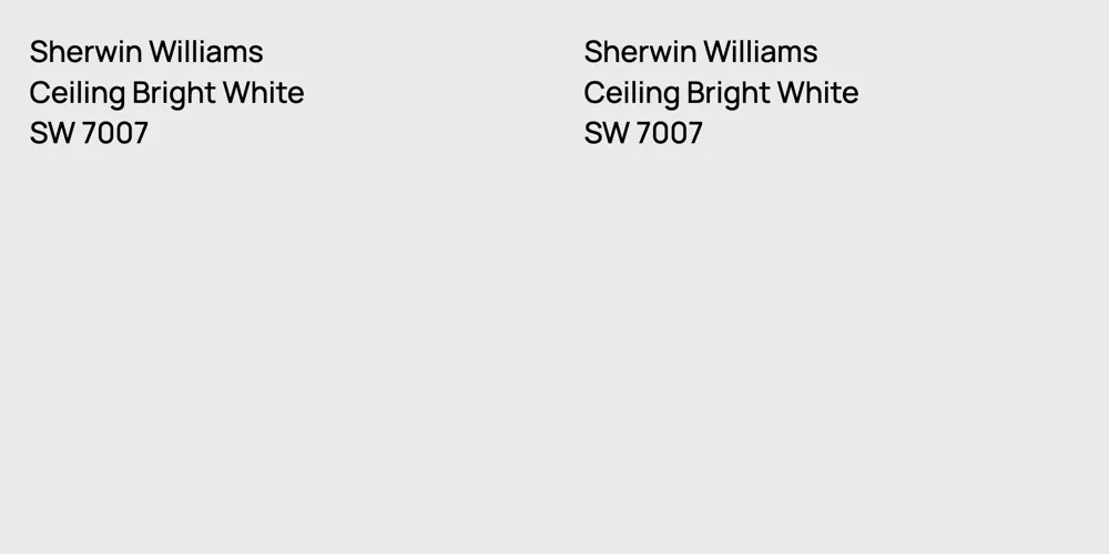 Sherwin Williams Ceiling Bright White vs. Sherwin Williams Ceiling Bright White comparison