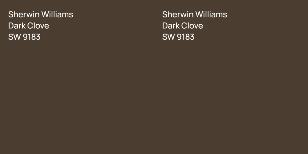 Sherwin Williams Dark Clove vs. Sherwin Williams Dark Clove comparison