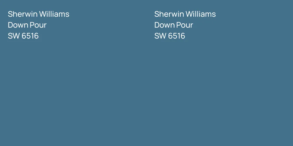 Sherwin Williams Down Pour vs. Sherwin Williams Down Pour comparison