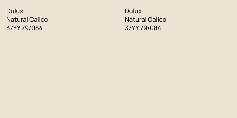 Dulux Natural Calico vs. Dulux Natural Calico comparison