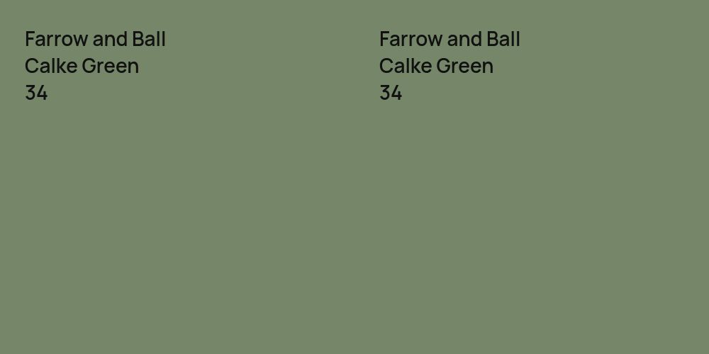 Farrow and Ball Calke Green vs. Farrow and Ball Calke Green comparison