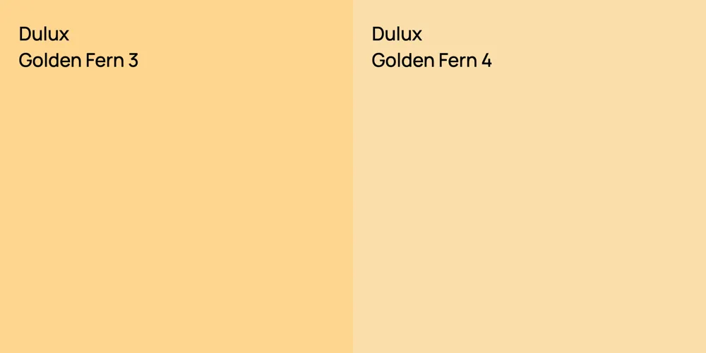Dulux Golden Fern 3 vs. Dulux Golden Fern 4 comparison