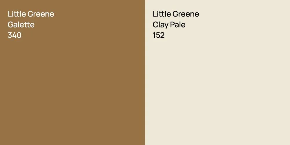 Little Greene Galette vs. Little Greene Clay Pale comparison