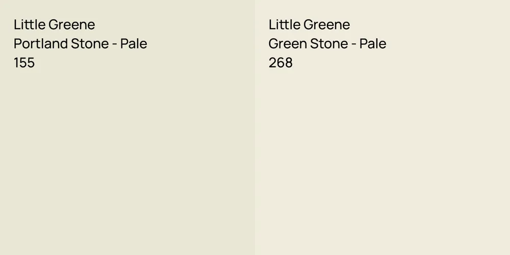 Little Greene Portland Stone - Pale vs. Little Greene Green Stone ...