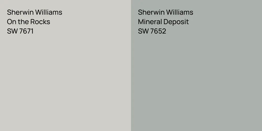 Sherwin Williams On the Rocks vs. Sherwin Williams Mineral Deposit ...