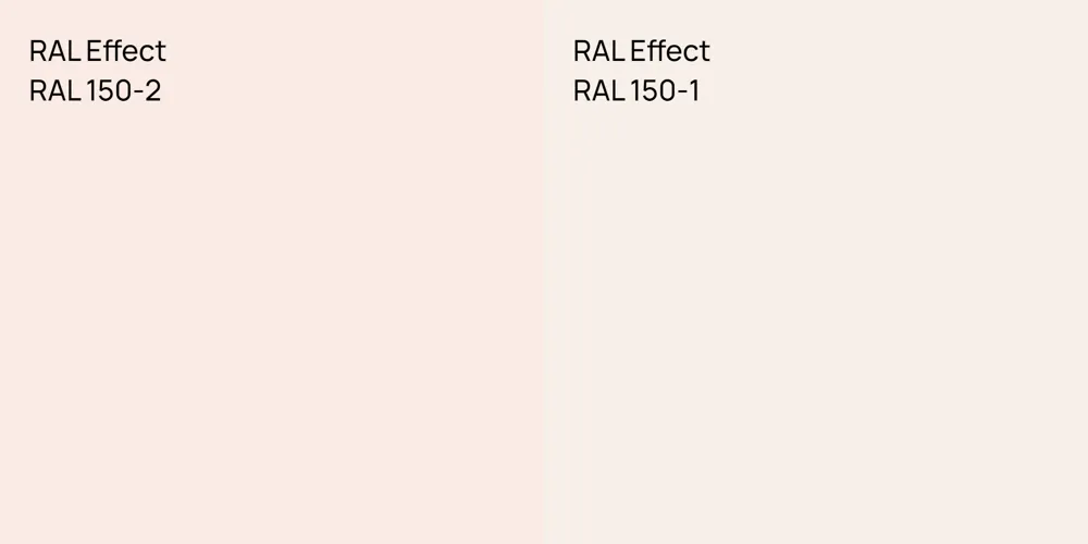RAL Effect RAL 150-2 vs. RAL Effect RAL 150-1 comparison