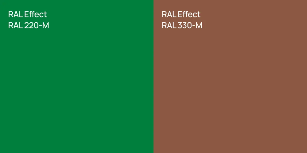 RAL Effect RAL 220-M vs. RAL Effect RAL 330-M comparison