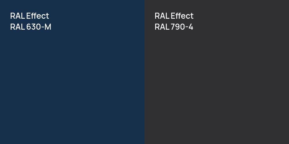 RAL Effect RAL 630-M vs. RAL Effect RAL 790-4 comparison