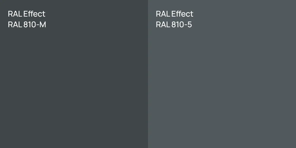 RAL Effect RAL 810-M vs. RAL Effect RAL 810-5 comparison