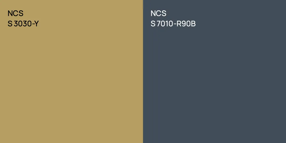 NCS S 3030-Y vs. NCS S 7010-R90B comparison