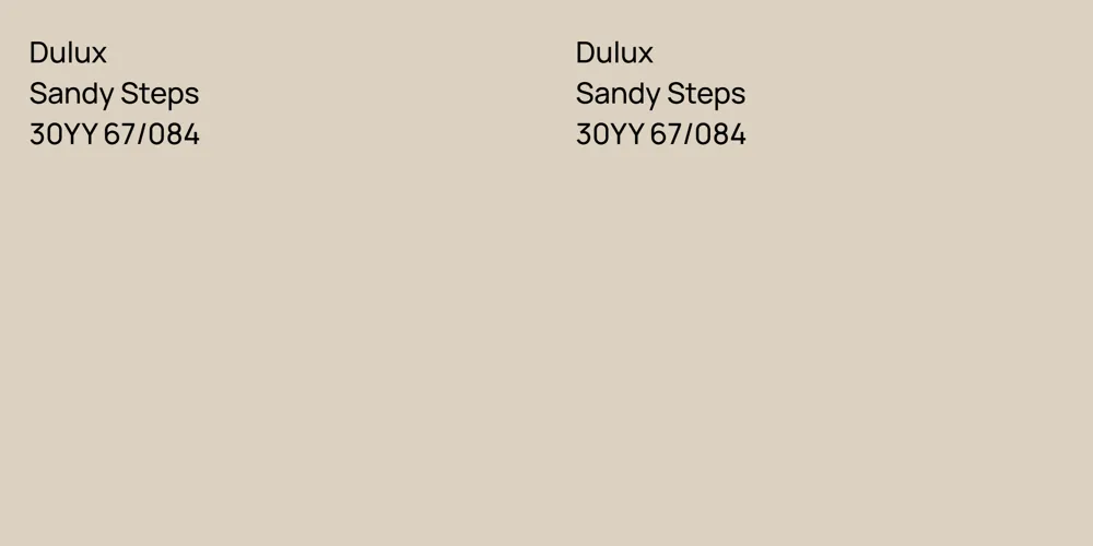 Dulux Sandy Steps vs. Dulux Sandy Steps comparison