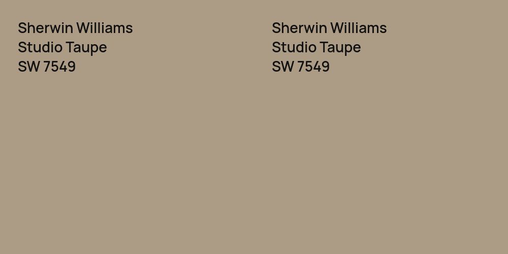 Sherwin Williams Studio Taupe vs. Sherwin Williams Studio Taupe comparison